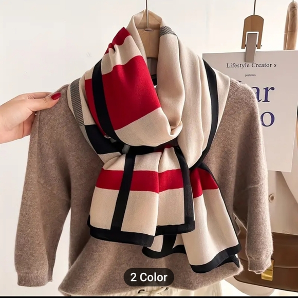 unbranded | Accessories | New Colorblock Scarf Wrap | Poshmark